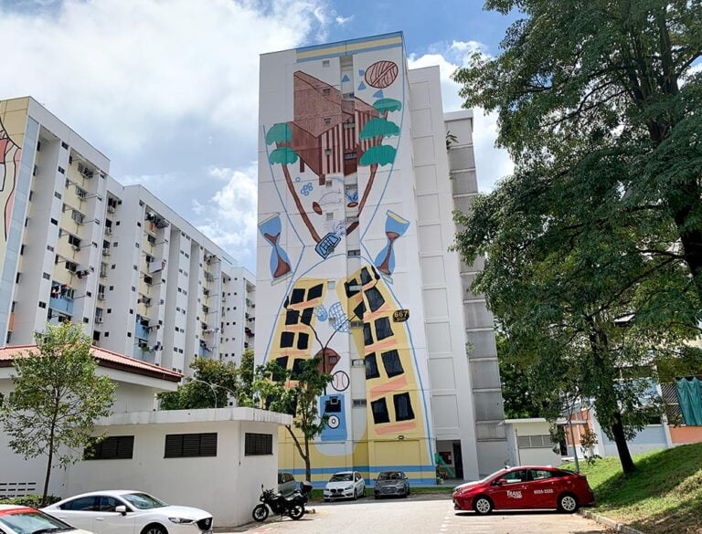 Where to find the huge Hougang HDB murals - The Occasional Traveller